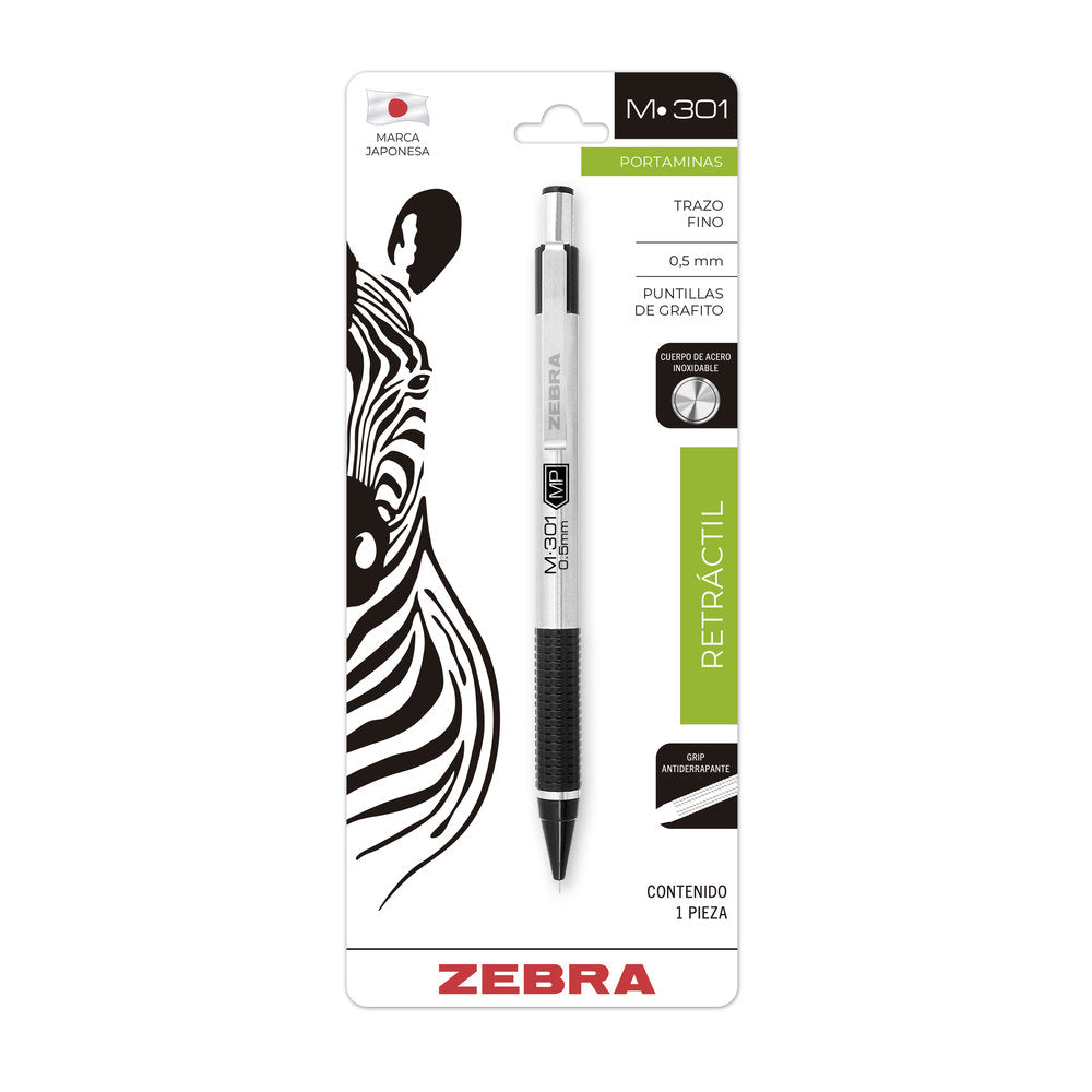 Portaminas De Acero Inoxidable M-301 Zebra – Zebra México